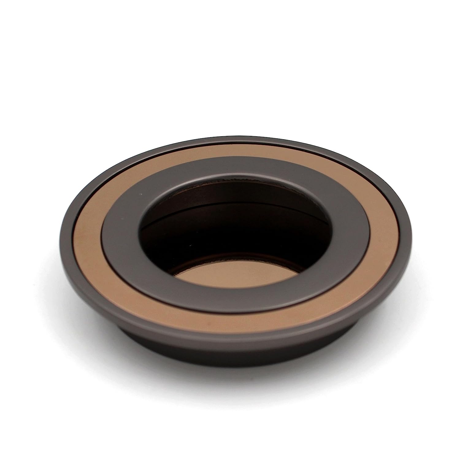 ABVIN Round Grey Rosegold Concealed Sliding Door Handle and Drawer Han ...