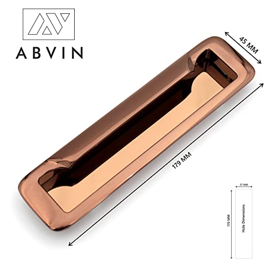Pvd Copper Concealed Sliding Door Handle and Concealed Door Slide Hand ...